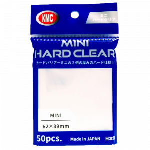 KMC Small Sleeves - Mini Hard Clear (50 Sleeves) - 4X Trading