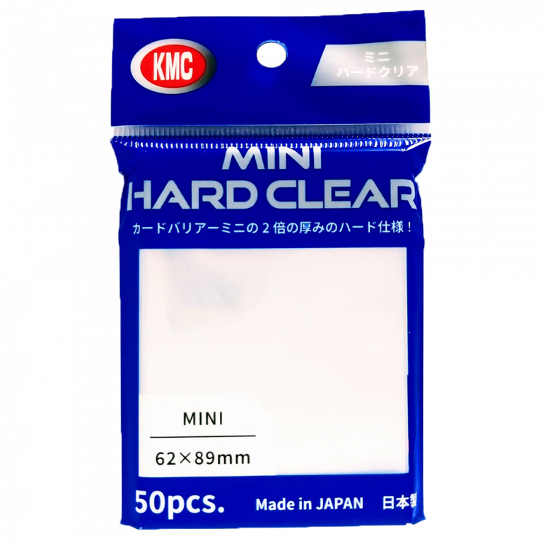 KMC Small Sleeves - Mini Hard Clear (50 Sleeves) - 4X Trading