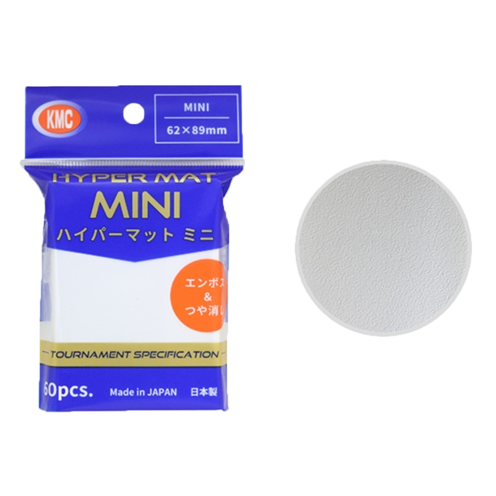 KMC Small Sleeves - Hyper MAT mini White (60 Sleeves) - 4X Trading