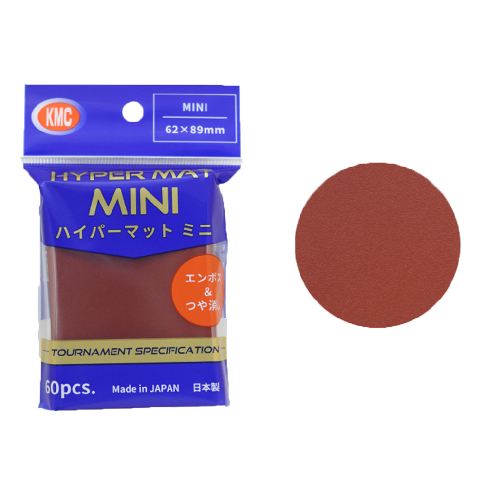 KMC Small Sleeves - Hyper MAT mini Red (60 Sleeves) - 4X Trading